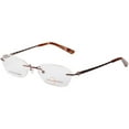 Women's Naturally Rimless Stainless Steel Eyeglass Frames, Brown HSA ...