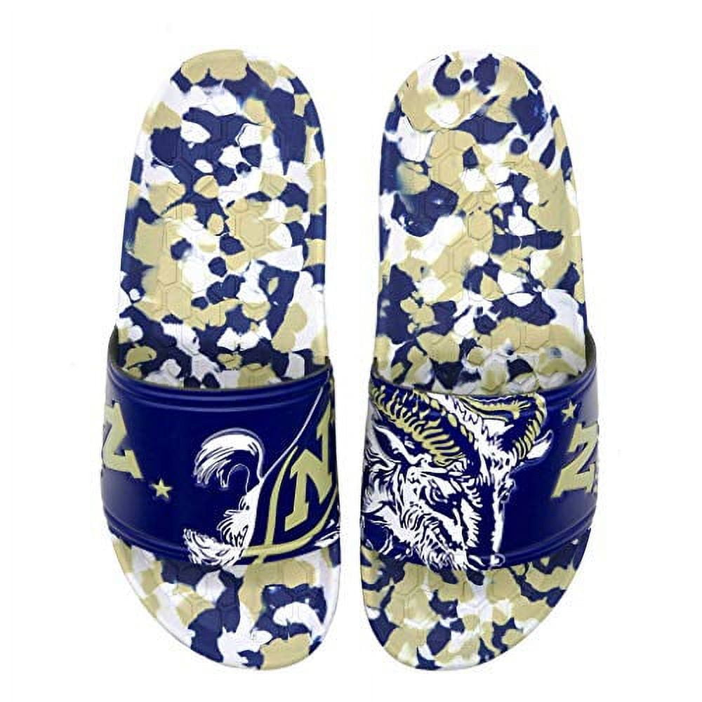 Women's Navy/Gold Navy Midshipmen Hype Slydr Slide Sandals - Walmart.com