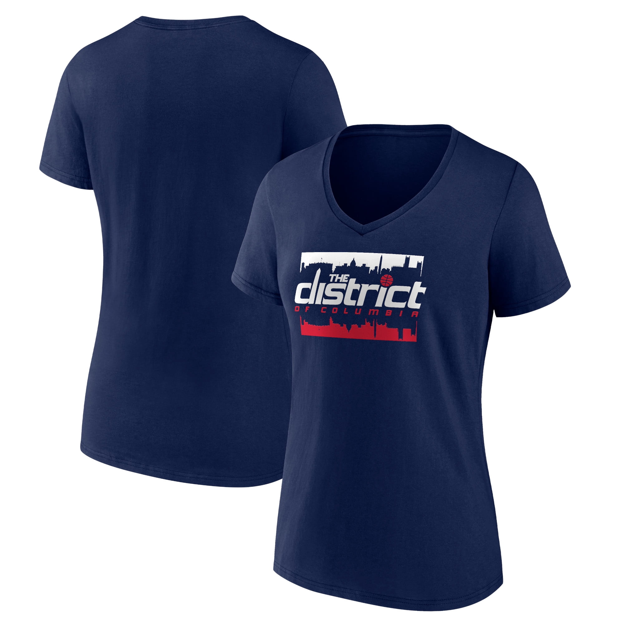 Women's Navy Washington Wizards Timeout V-Neck T-Shirt - Walmart.com
