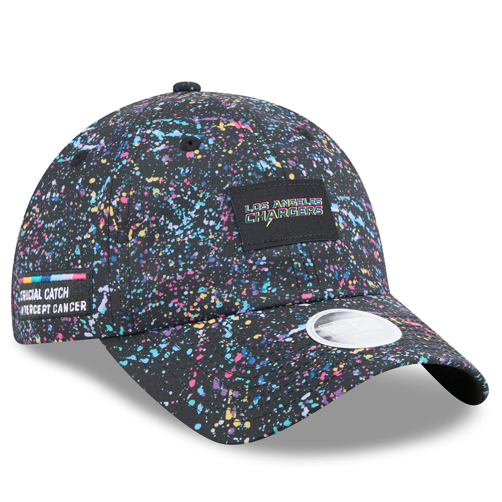 Women's New Era Black Los Angeles Chargers 2025 NFL Crucial Catch Pony ...