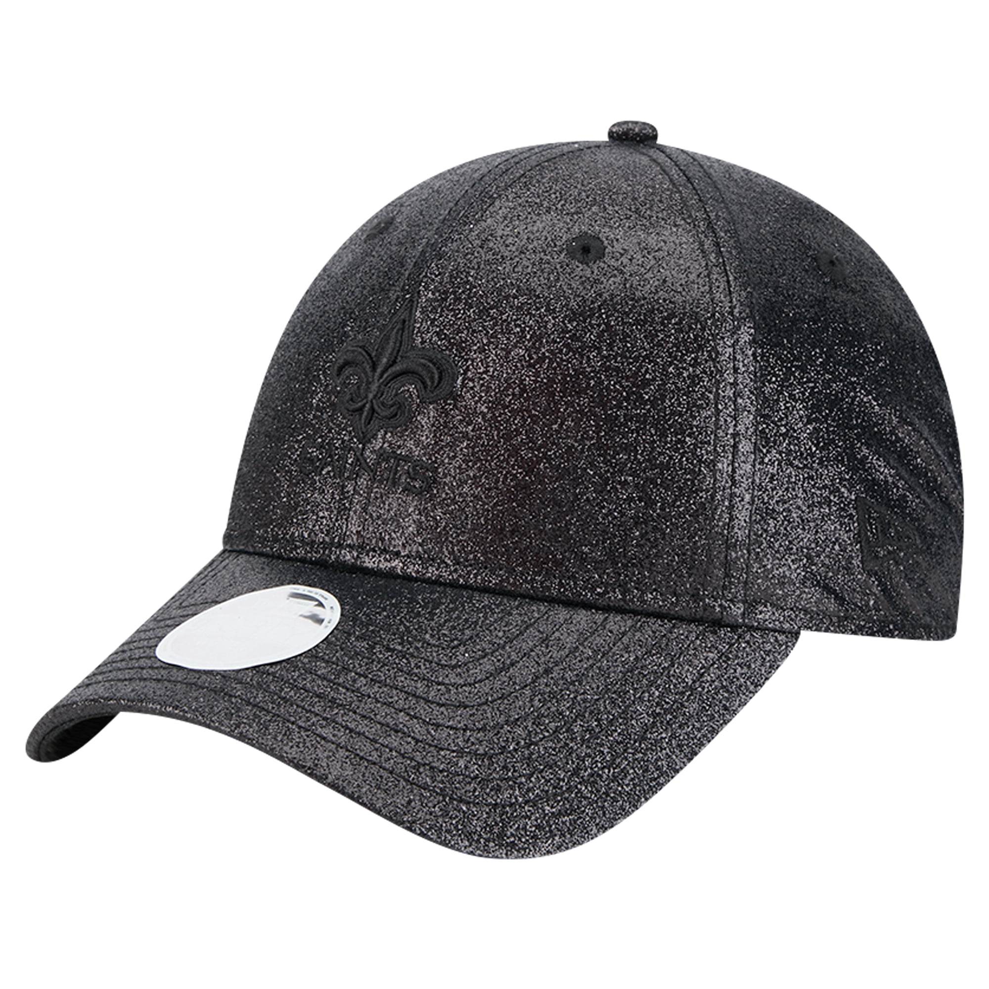 Women's New Era Black New Orleans Saints Sparkly 9FORTY Adjustable Hat ...