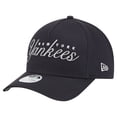 Women's New Era Navy New York Yankees Metallic A-Frame 9FORTY ...