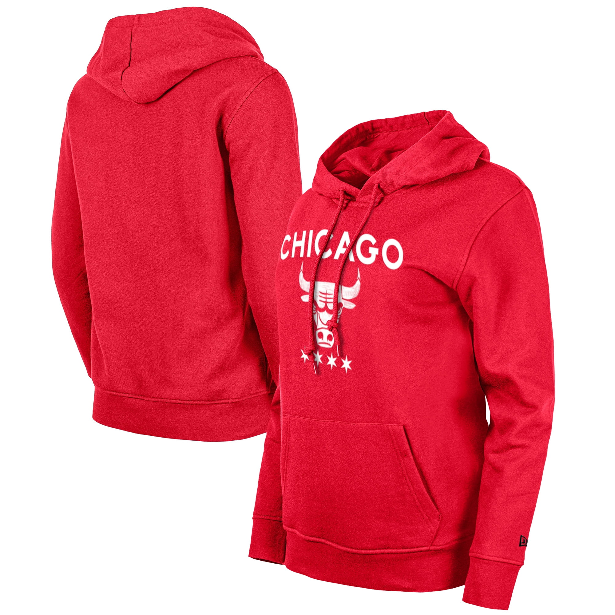 Women's New Era Red Chicago Bulls 2023/24 City Edition Pullover Hoodie ...