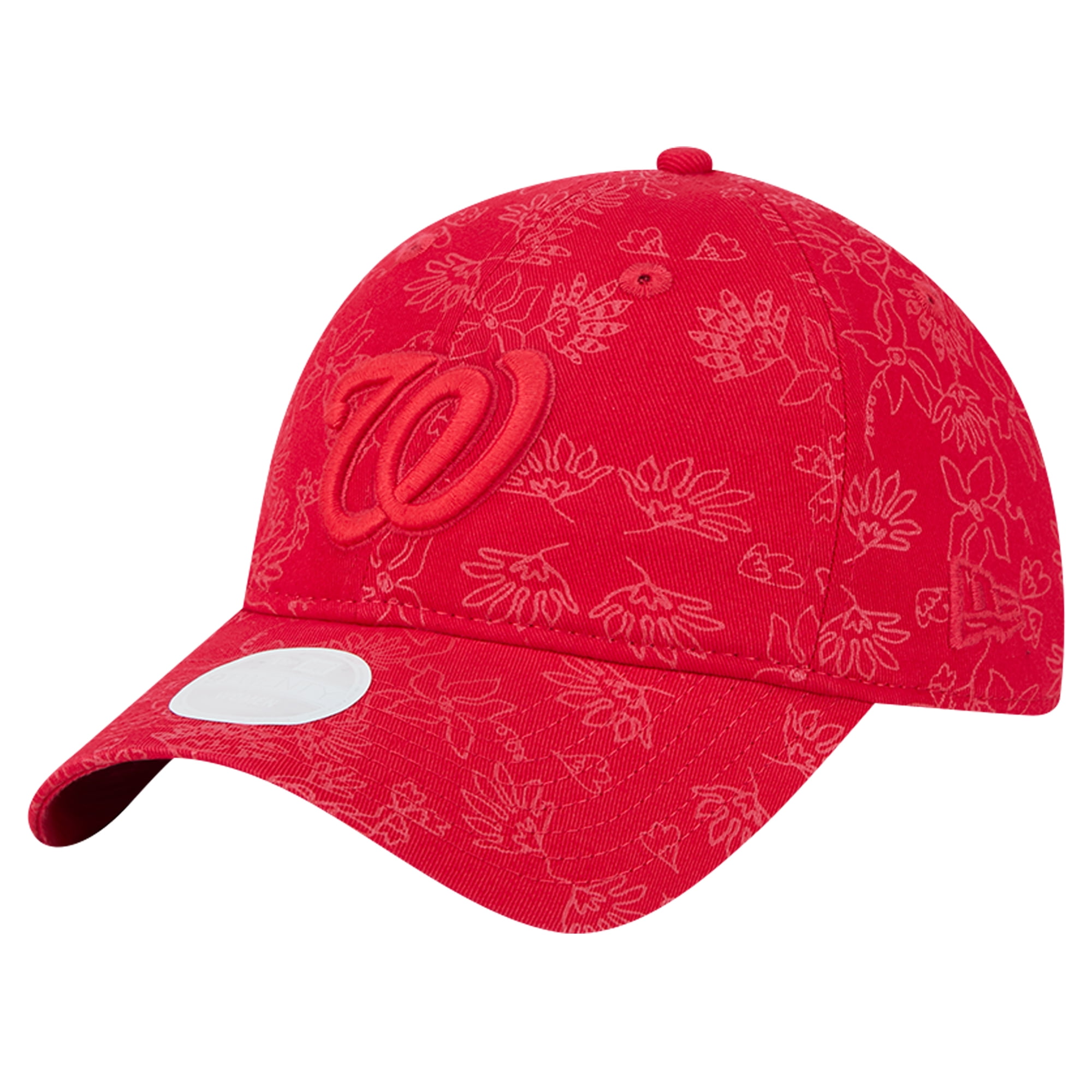 Women's New Era Red Washington Nationals Tonal Floral 9TWENTY ...