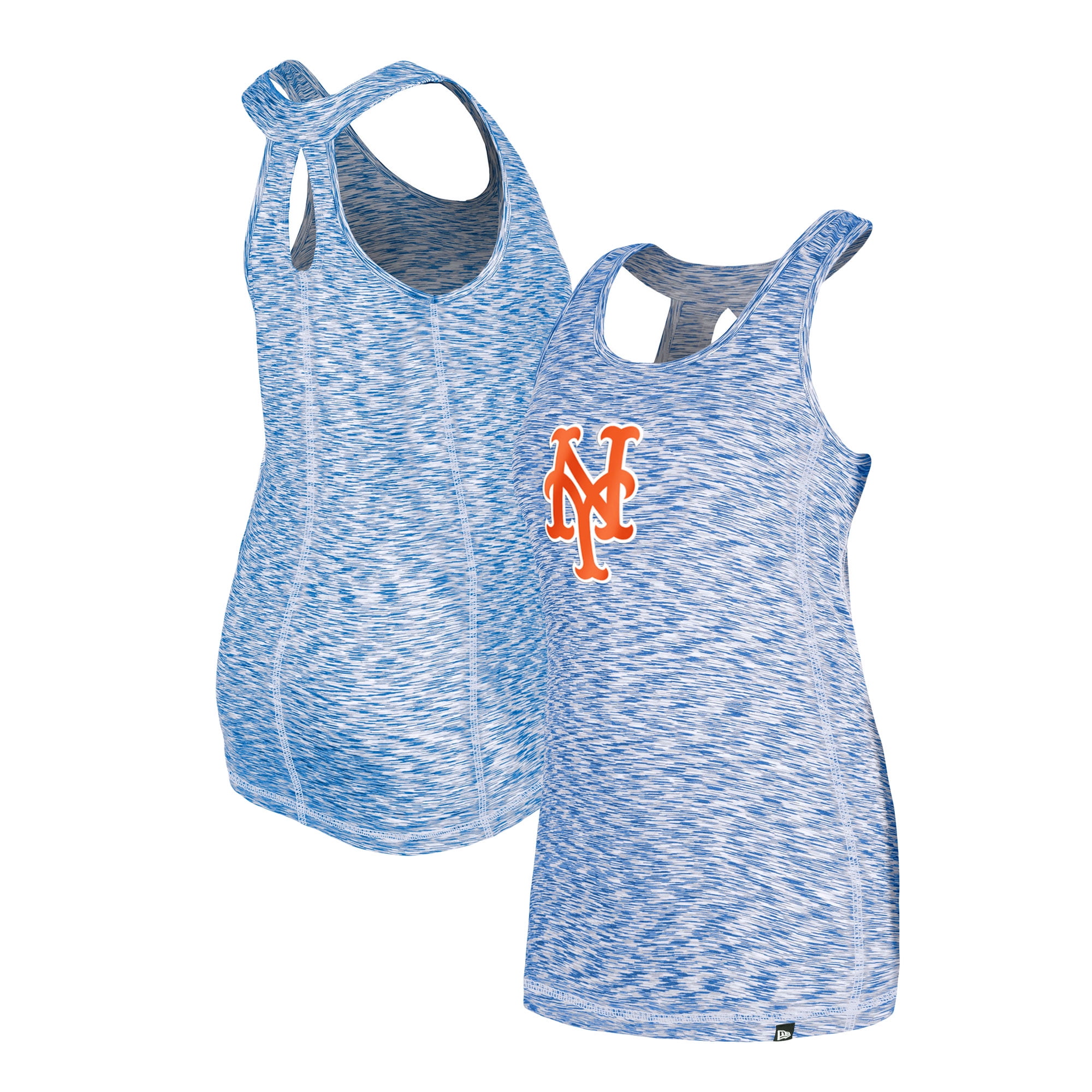 Women's New Era Royal New York Mets Space Dye Keyhole Back Tank Top ...