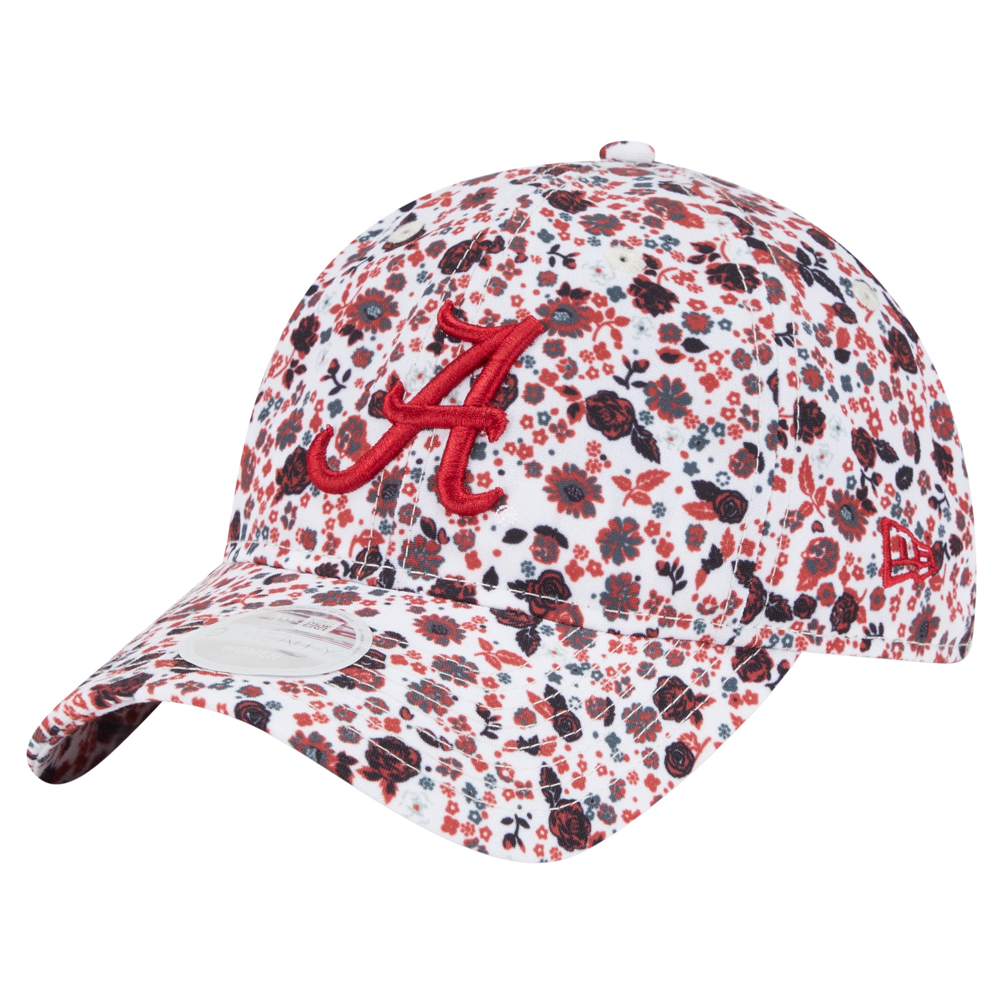 Women's-New Era White Alabama Crimson Tide Blooming 9TWENTY Adjustable ...