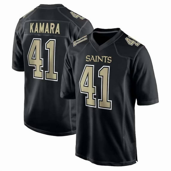 Women's New Orleans Kamara 41 Black Fashion Sports Player Game Stitched ...