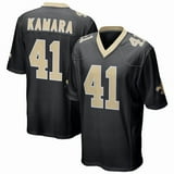 Women's New Orleans Kamara 41 Black Sports Player Game Stitched Name ...