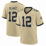 Women's New Orleans Olave 12 Gold Sports Player Game Stitched Name ...