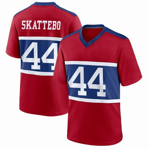 Women's New York G Skattebo 44 Red Sports Player Game Stitched Name ...