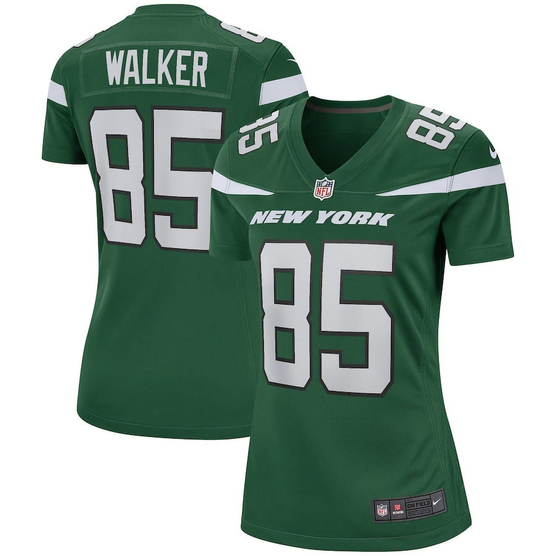 Women's New_York_Jets Wesley Walker Green Game Retired Player Jersey ...