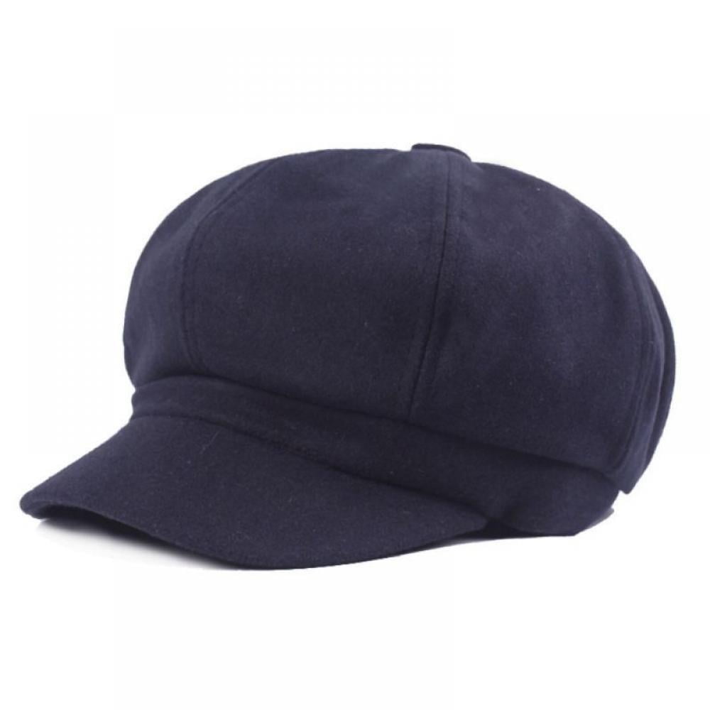 Women's Newsboy Hats Woolen Cloth Cabbie Beret Tweed Girls Paperboy Cap ...