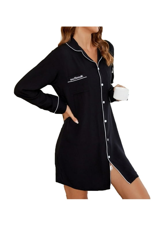 Button Down Sleep Shirt