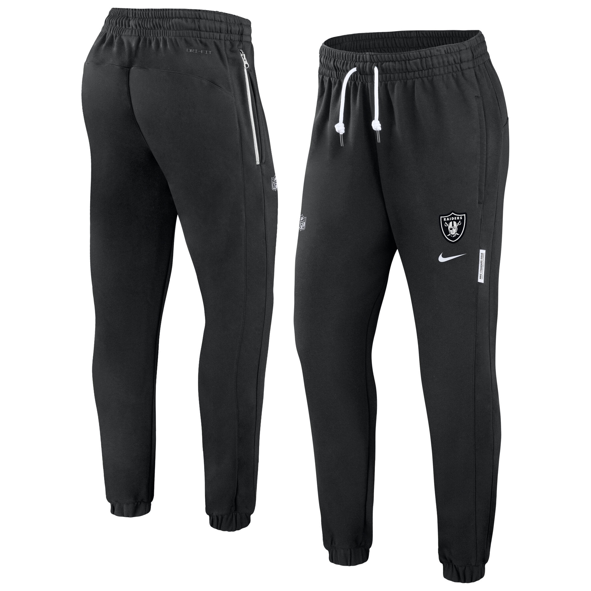 Women's Nike Black Las Vegas Raiders Sideline Performance Jogger Pants ...