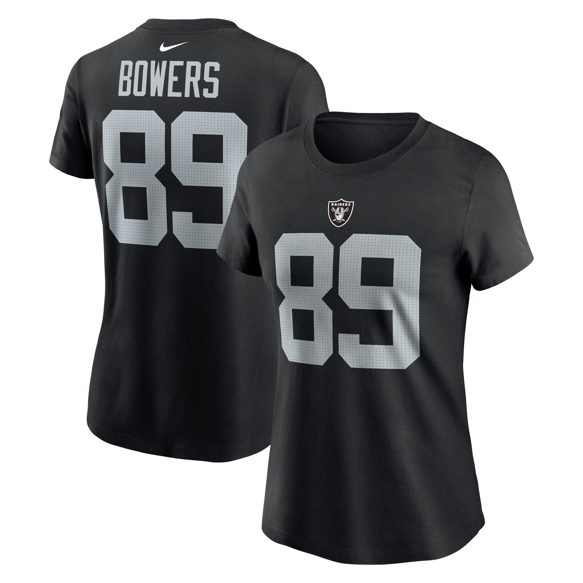 Women's Nike Brock Bowers Black Las Vegas Raiders Player Name & Number ...