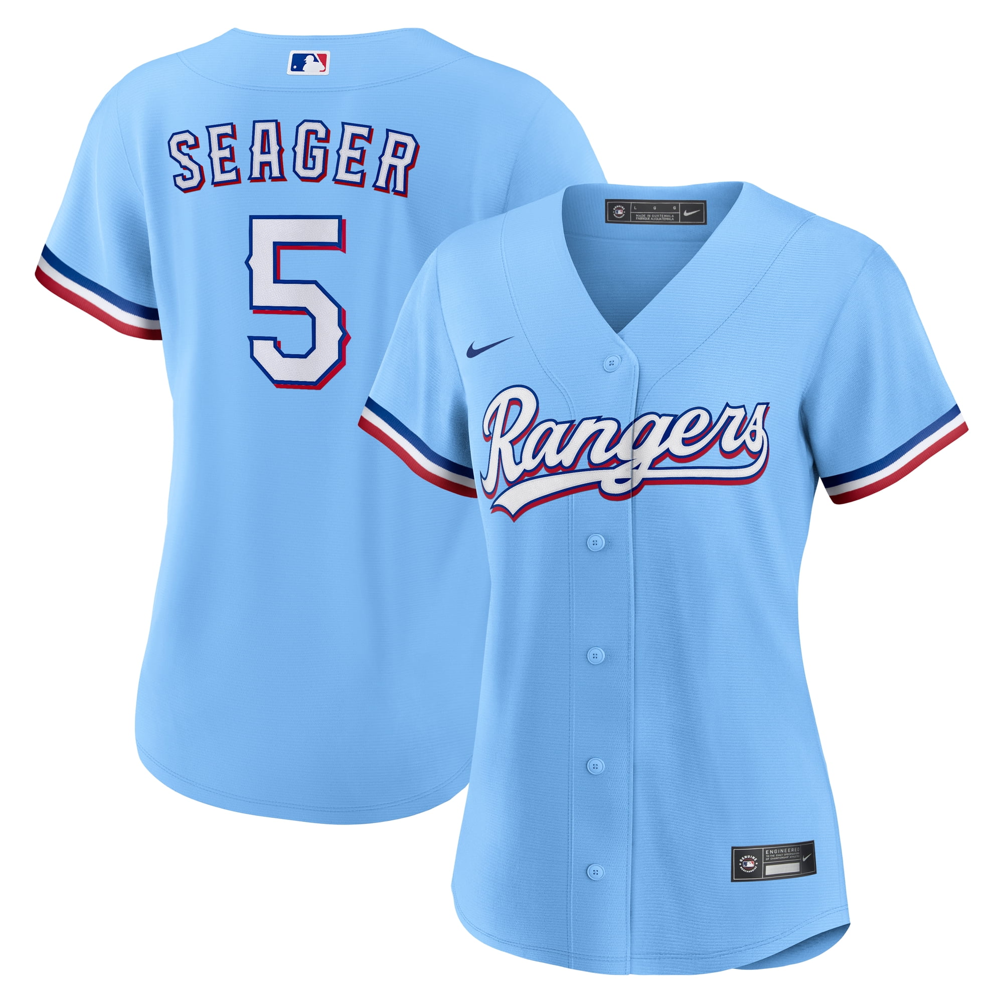 Women's Nike Corey Seager Light Blue Texas Rangers Alternate Replica ...