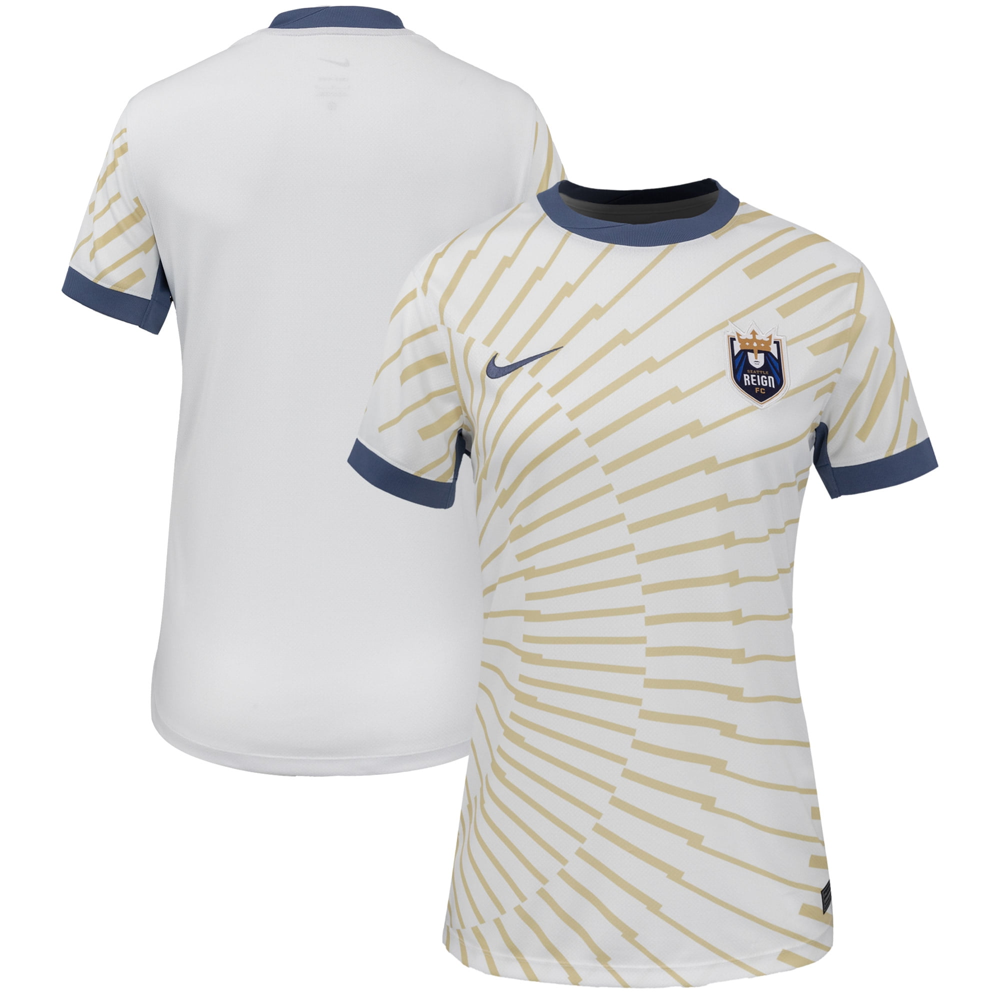 Women's Nike Gray Seattle Reign FC 2025 The Rise Kit Stadium Replica ...