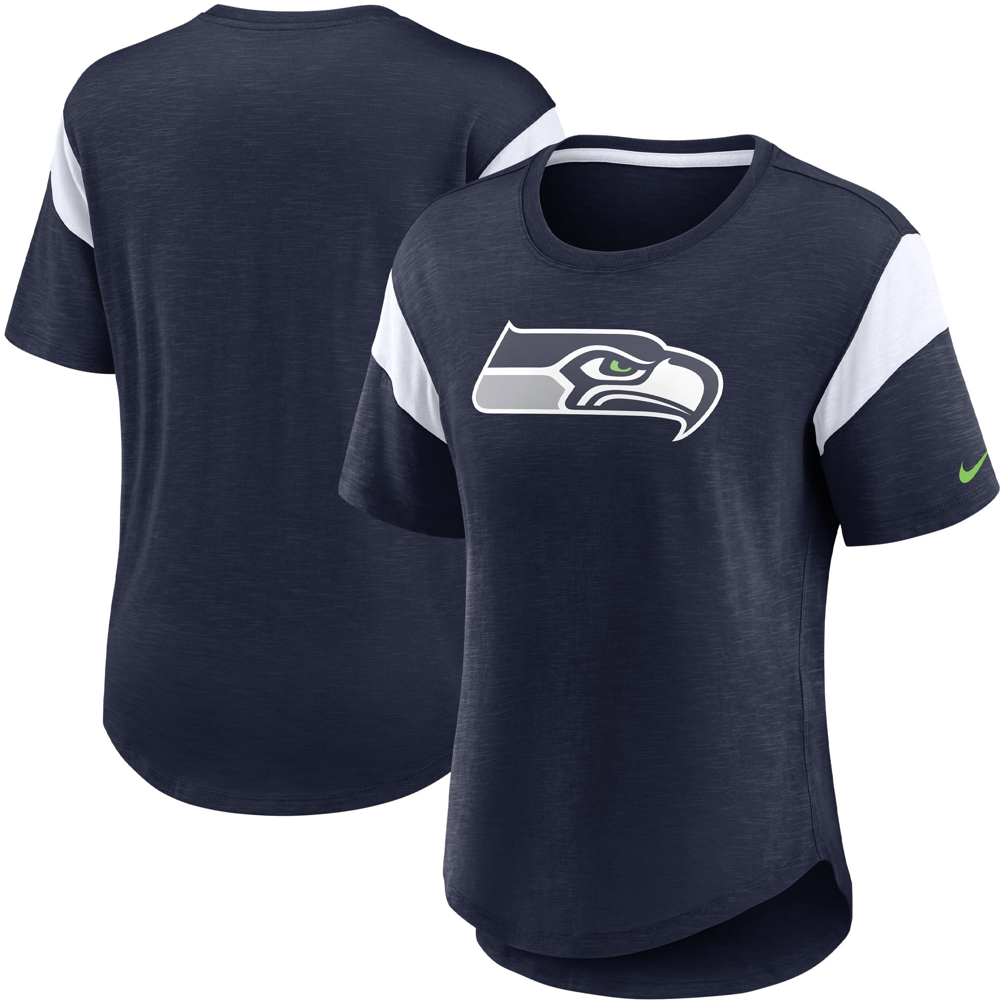 Women's Nike Heather College Navy Seattle Seahawks Primary Logo Fashion ...