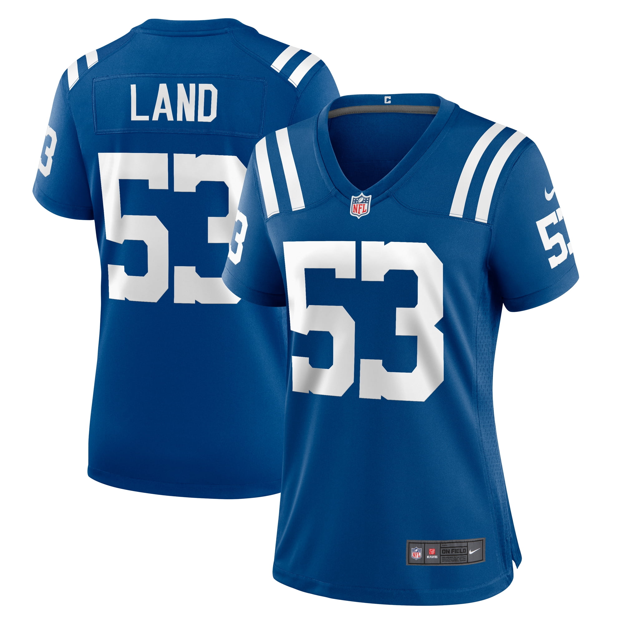 Women's Nike Isaiah Land Royal Indianapolis Colts Team Game Jersey ...