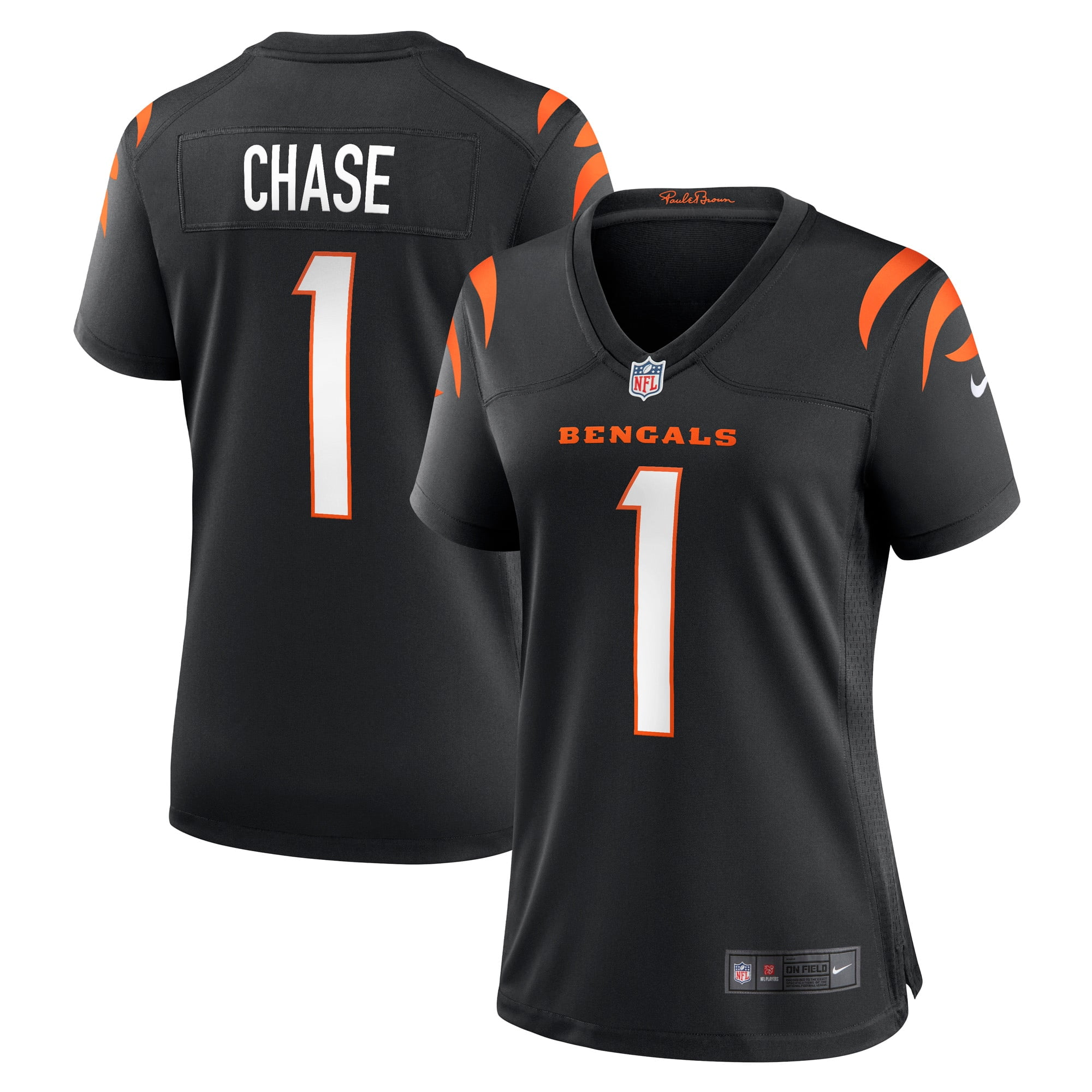 Women's Nike Ja'Marr Chase Black Cincinnati Bengals Game Jersey ...