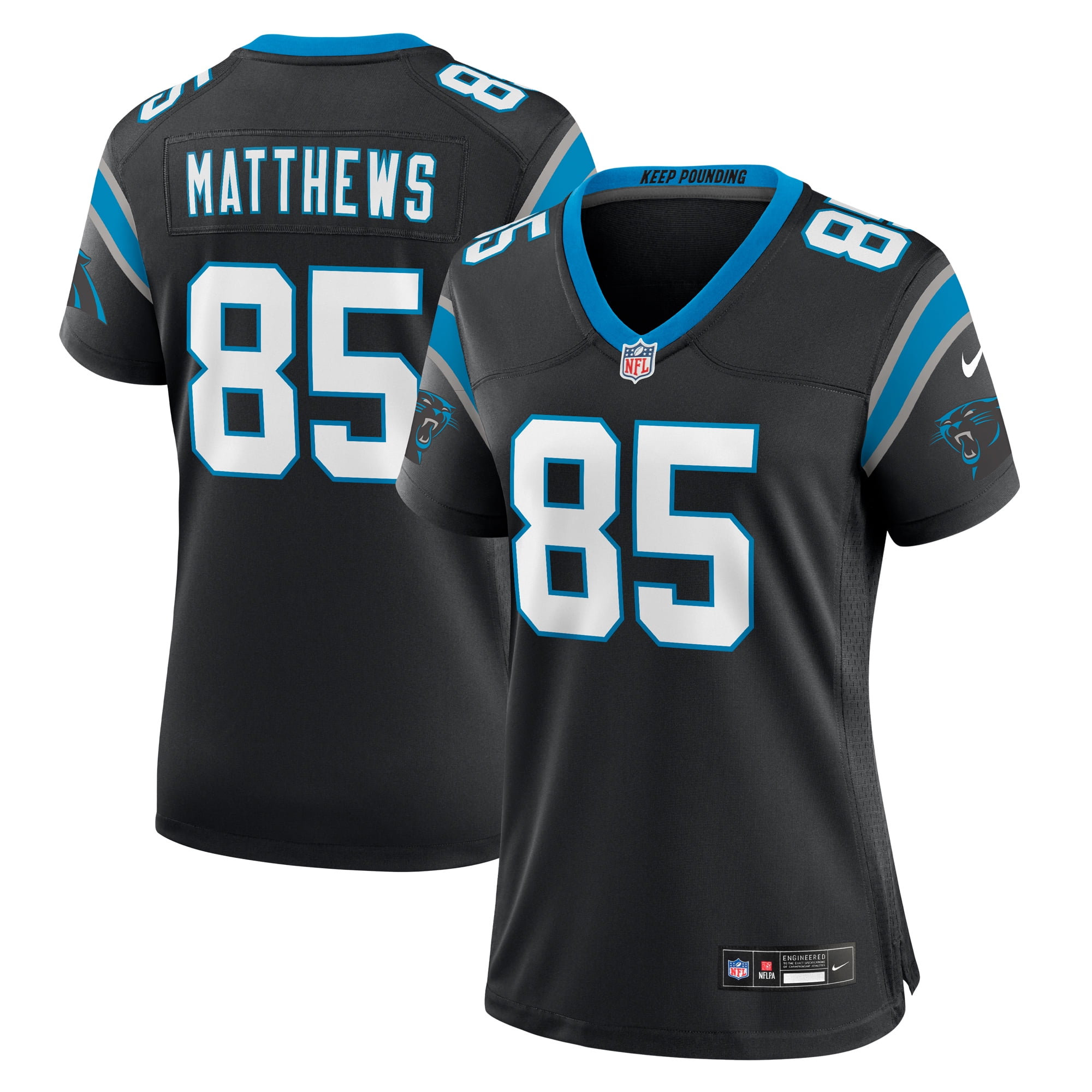 Women's Nike Jordan Matthews Black Carolina Panthers Game Jersey ...