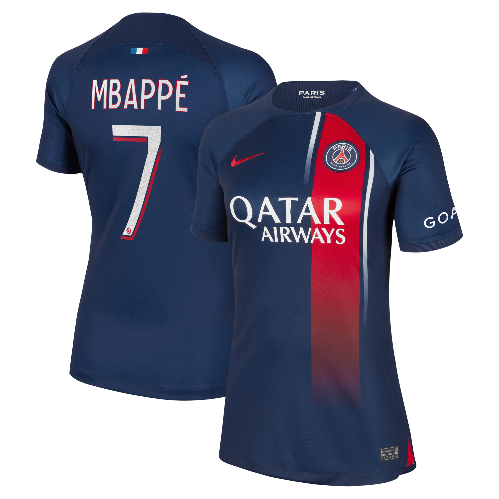 Women's Nike Kylian Mbappe Navy Paris Saint-Germain 2023/24 Home ...