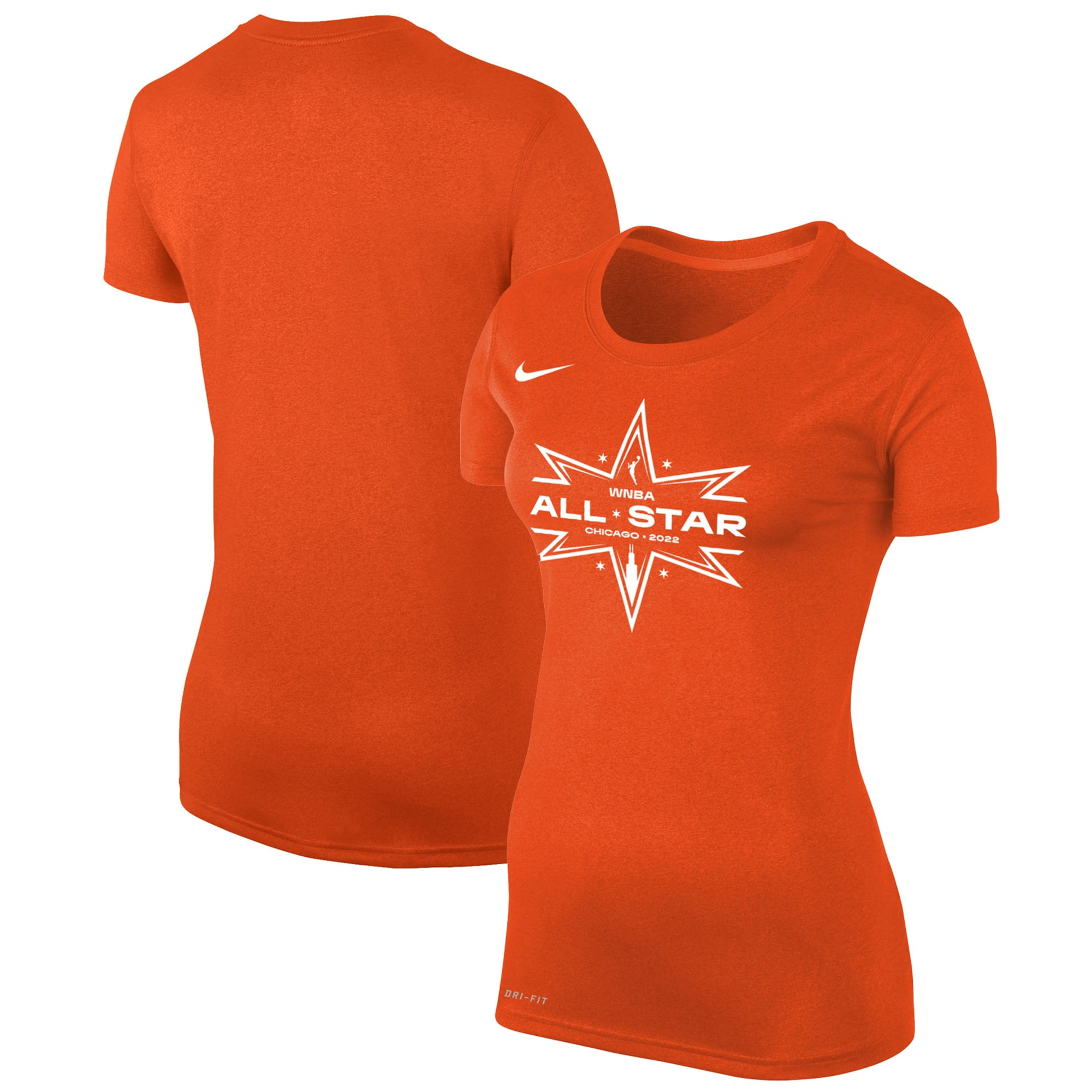 Women's Nike Orange 2022 WNBA All-Star Game Logo Legend Performance T ...