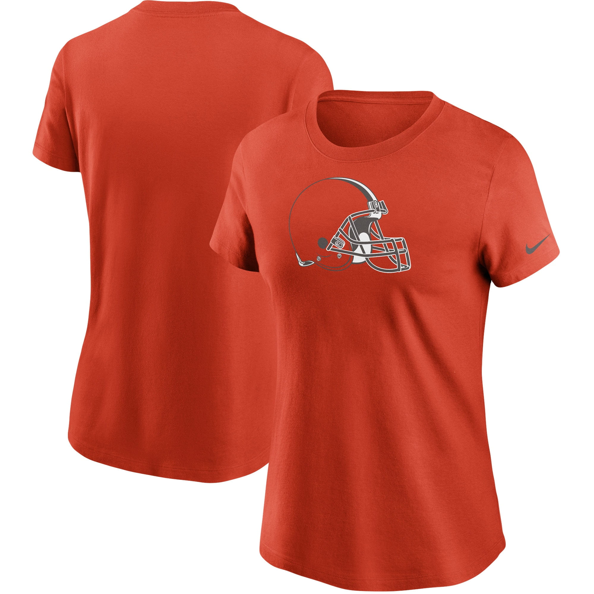 Women's Nike Orange Cleveland Browns Logo Essential T-Shirt - Walmart.com