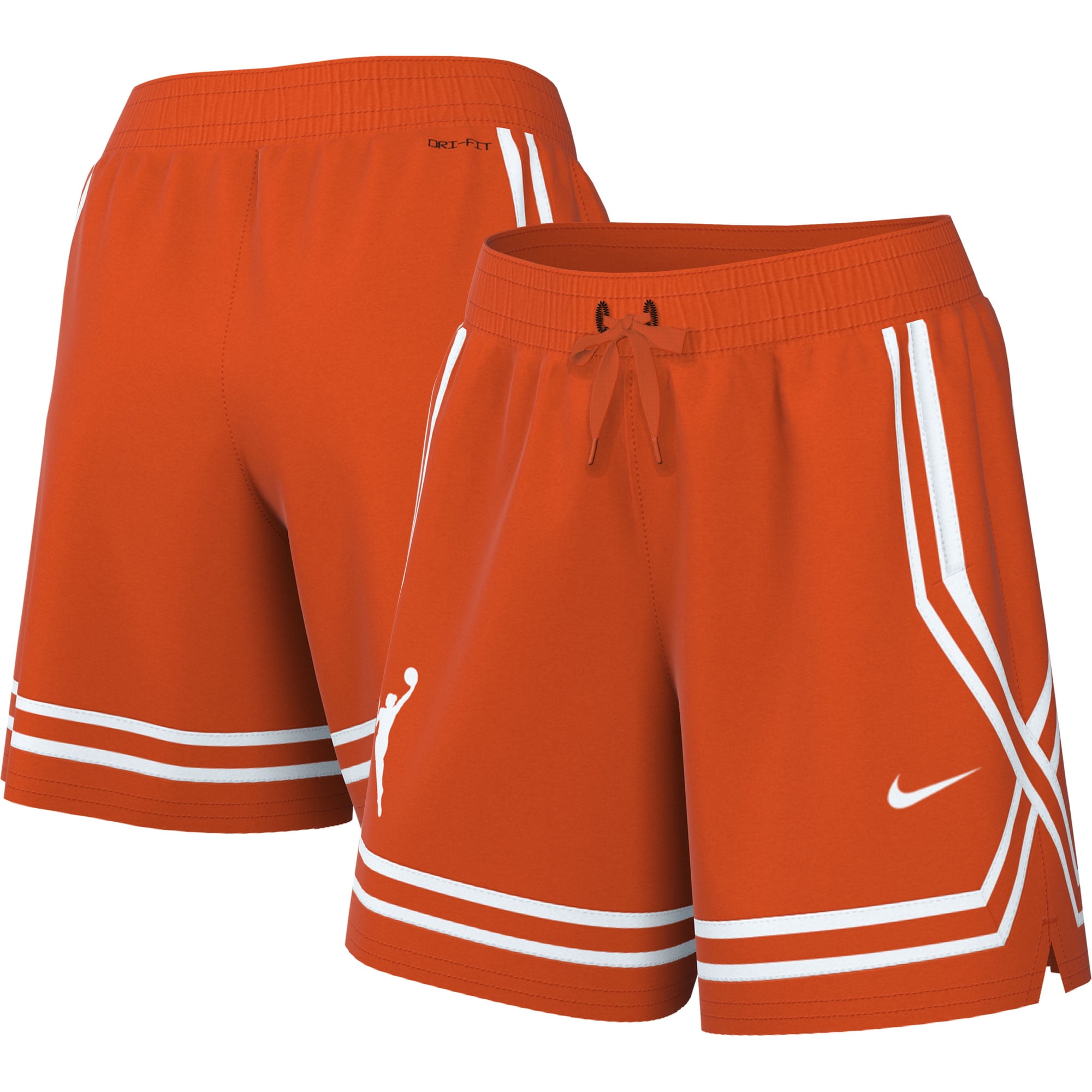 Women's Nike Orange WNBA Logowoman Team 13 Crossover Performance Shorts ...