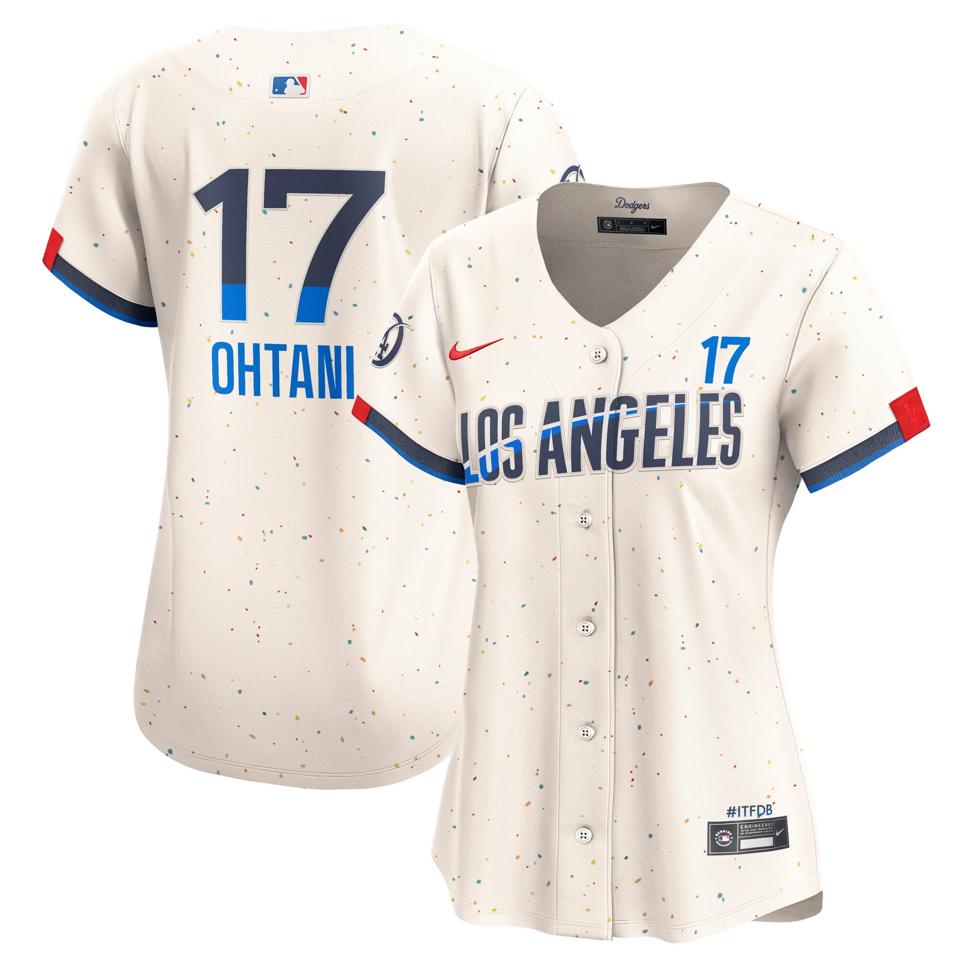 Women's Nike Shohei Ohtani Cream Los Angeles Dodgers City Connect ...