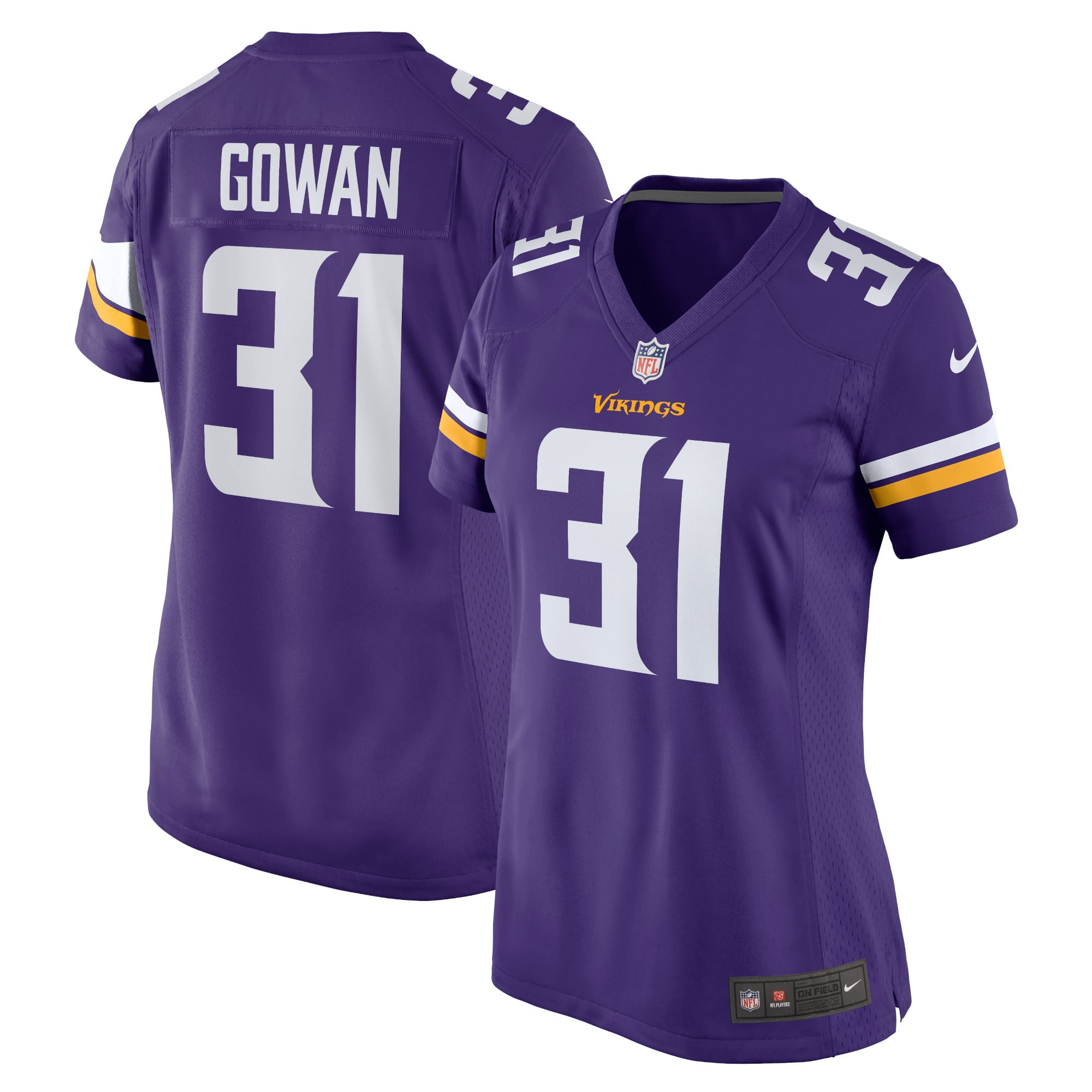 Women's Nike Tay Gowan Purple Minnesota Vikings Home Game Player Jersey ...