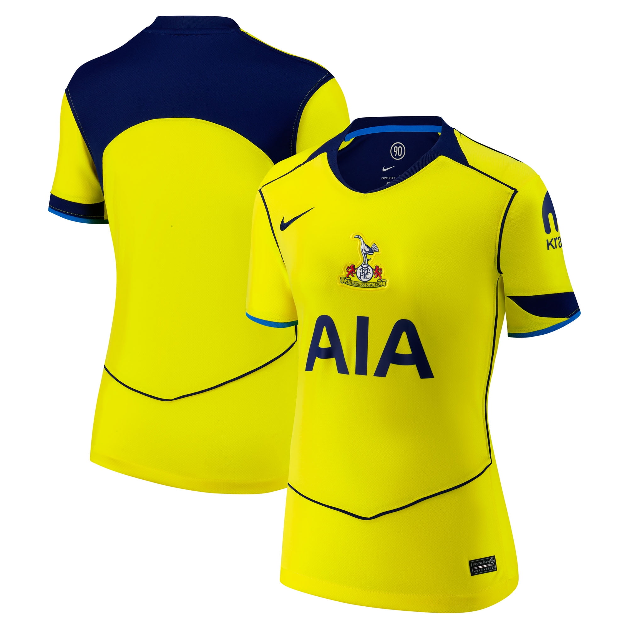 Women's Nike Yellow Tottenham Hotspur 2025/26 Third Replica Jersey ...