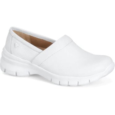 Nurse Mates Libby Lightweight Leather Medical Nursing Clogs Slip-On ...