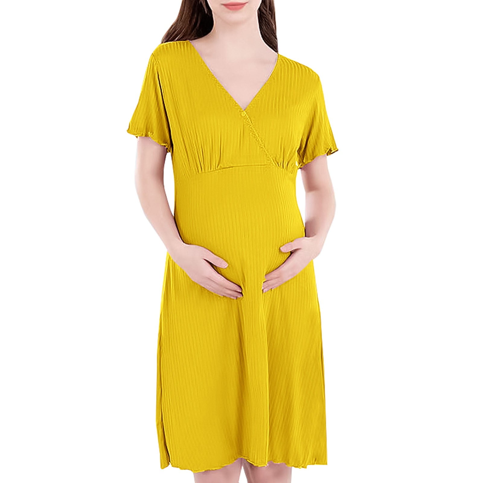 Women's Nursing Dress - Summer Maternity Breastfeeding Dress with Built ...