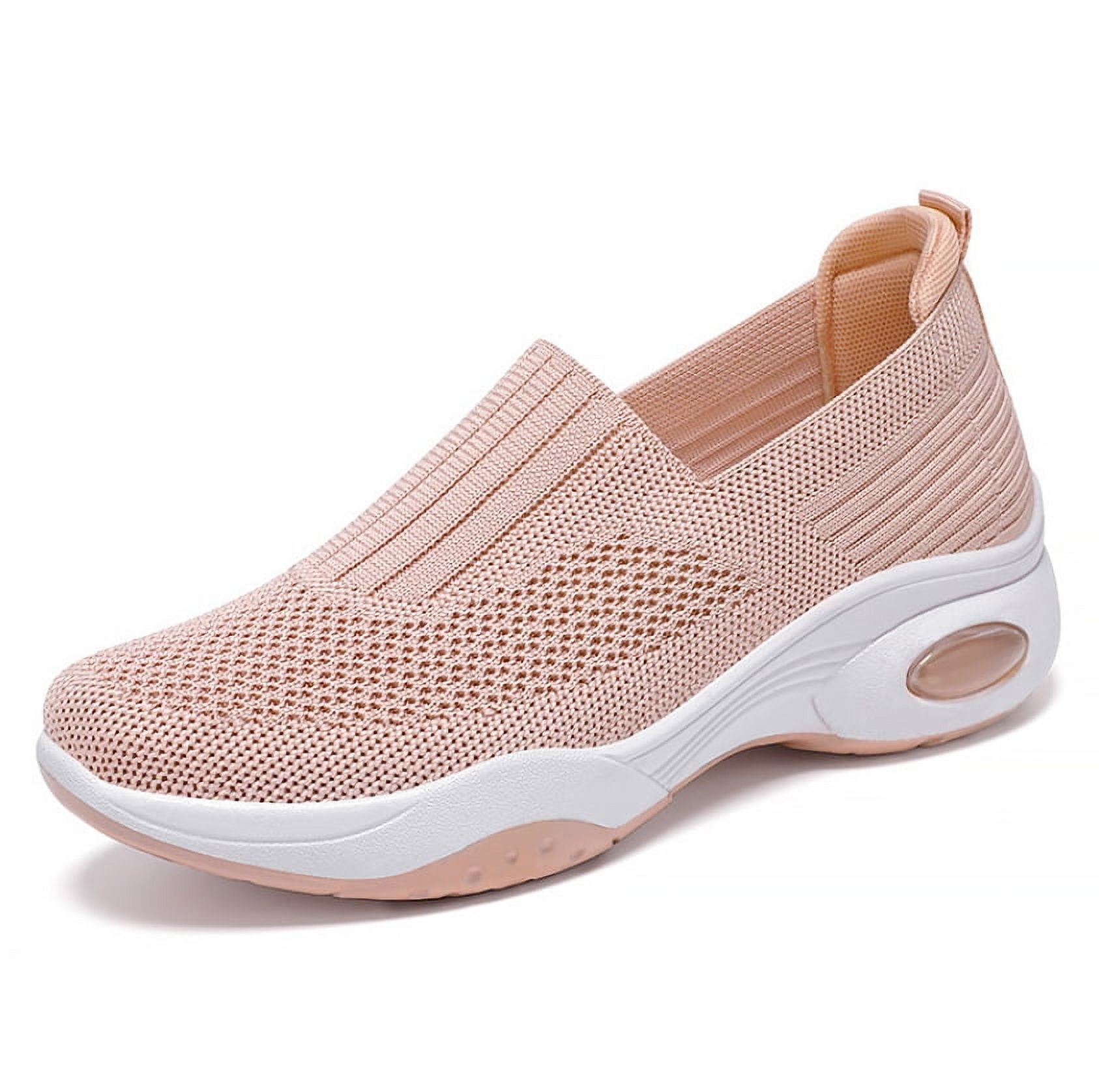 Women's Nursing Shoes - Air-Cushioned Orthopedic Wedge Sneakers ...