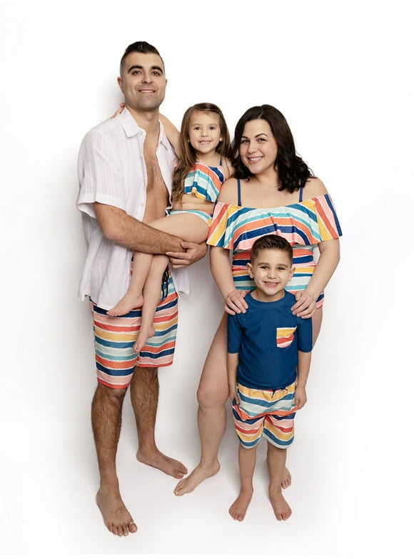 Matching Family Swim