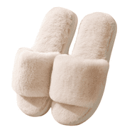 Ecetana Cozy Slippers for Women Indoor and Outdoor Fuzzy House Shoes with Memory Foam - Walmart.com