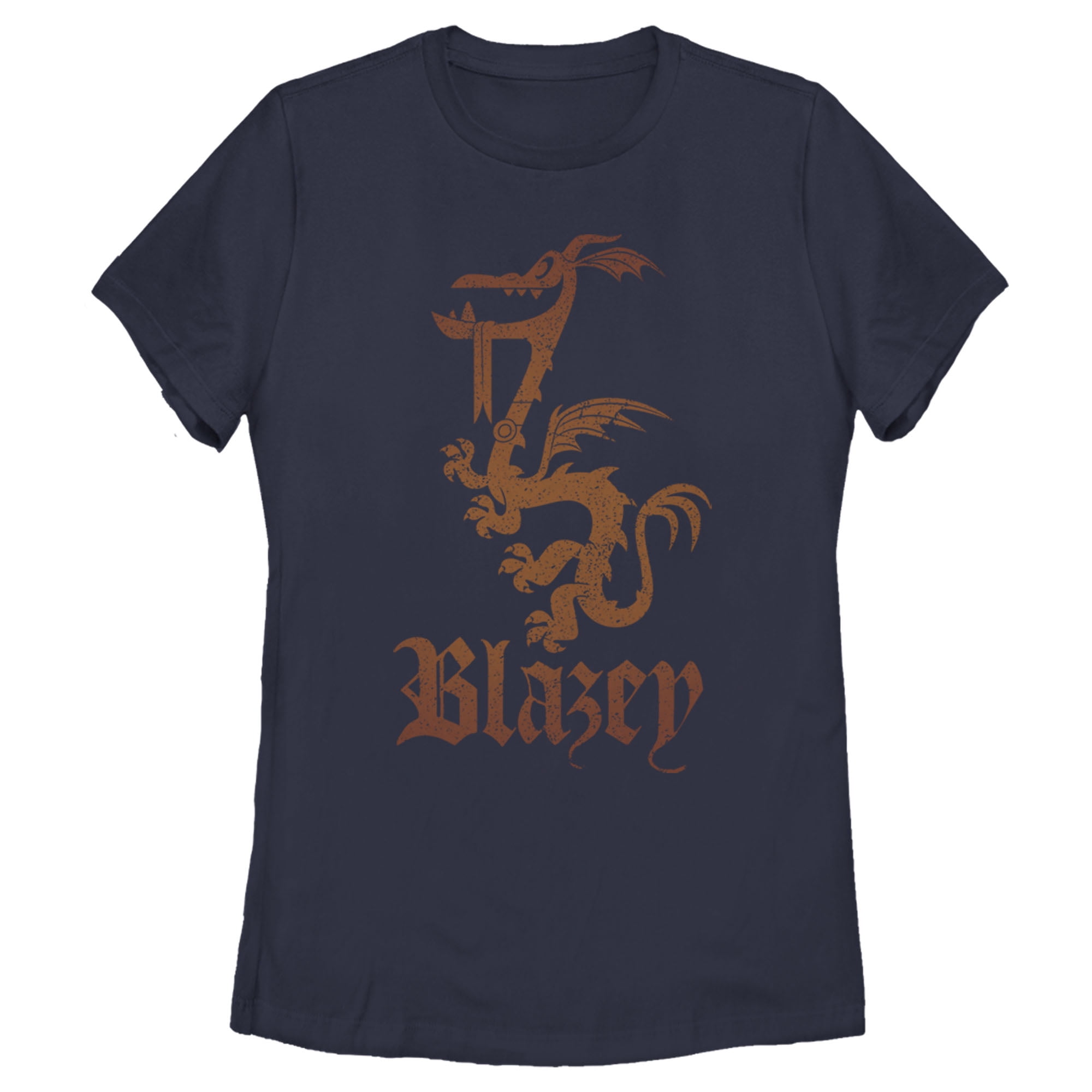 Women's Onward Pet Blazey Dragon Graphic Tee Navy Blue Large - Walmart.com