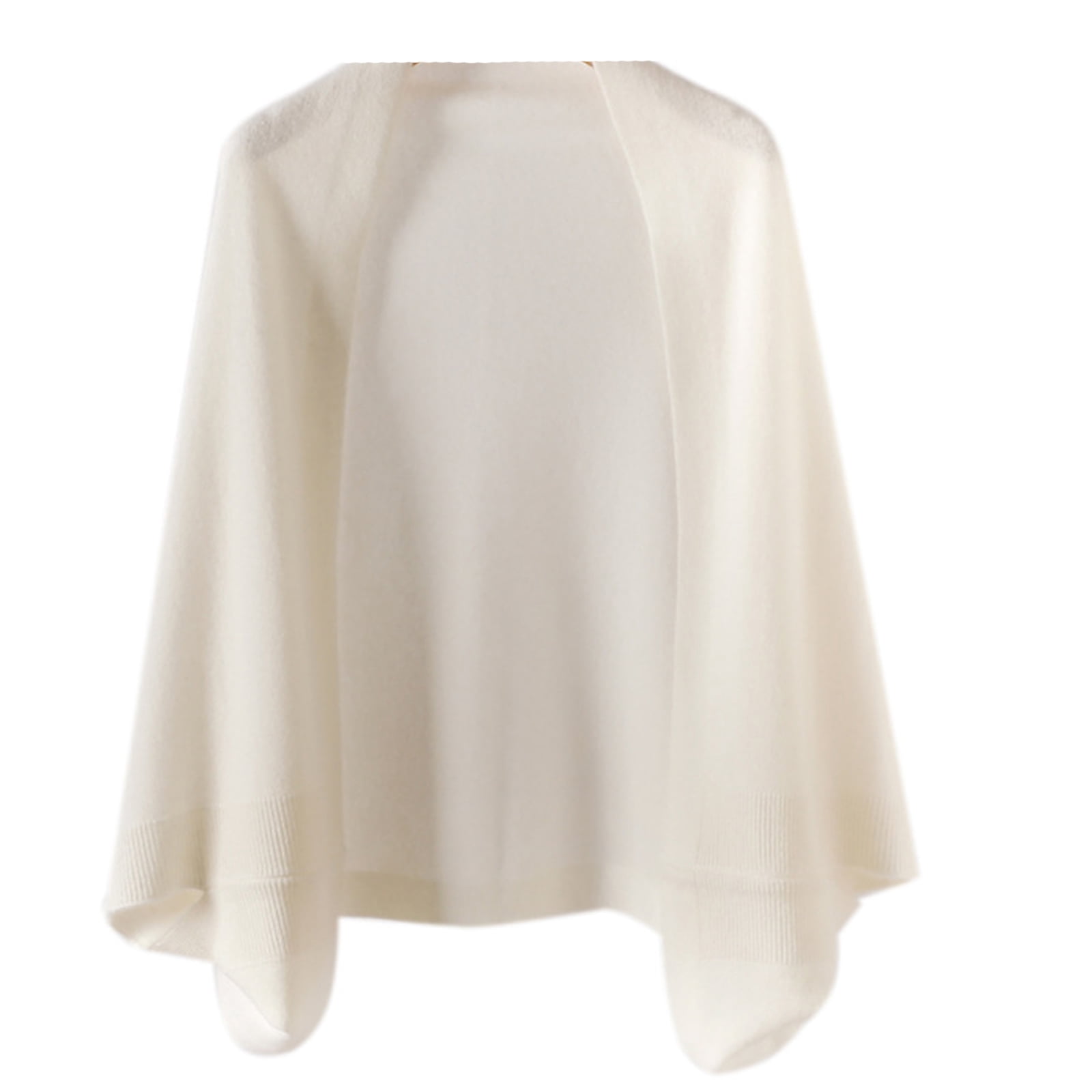 Women's Open Front Shawl Wrap Lightweight Cash-mere Cardigan Soft ...