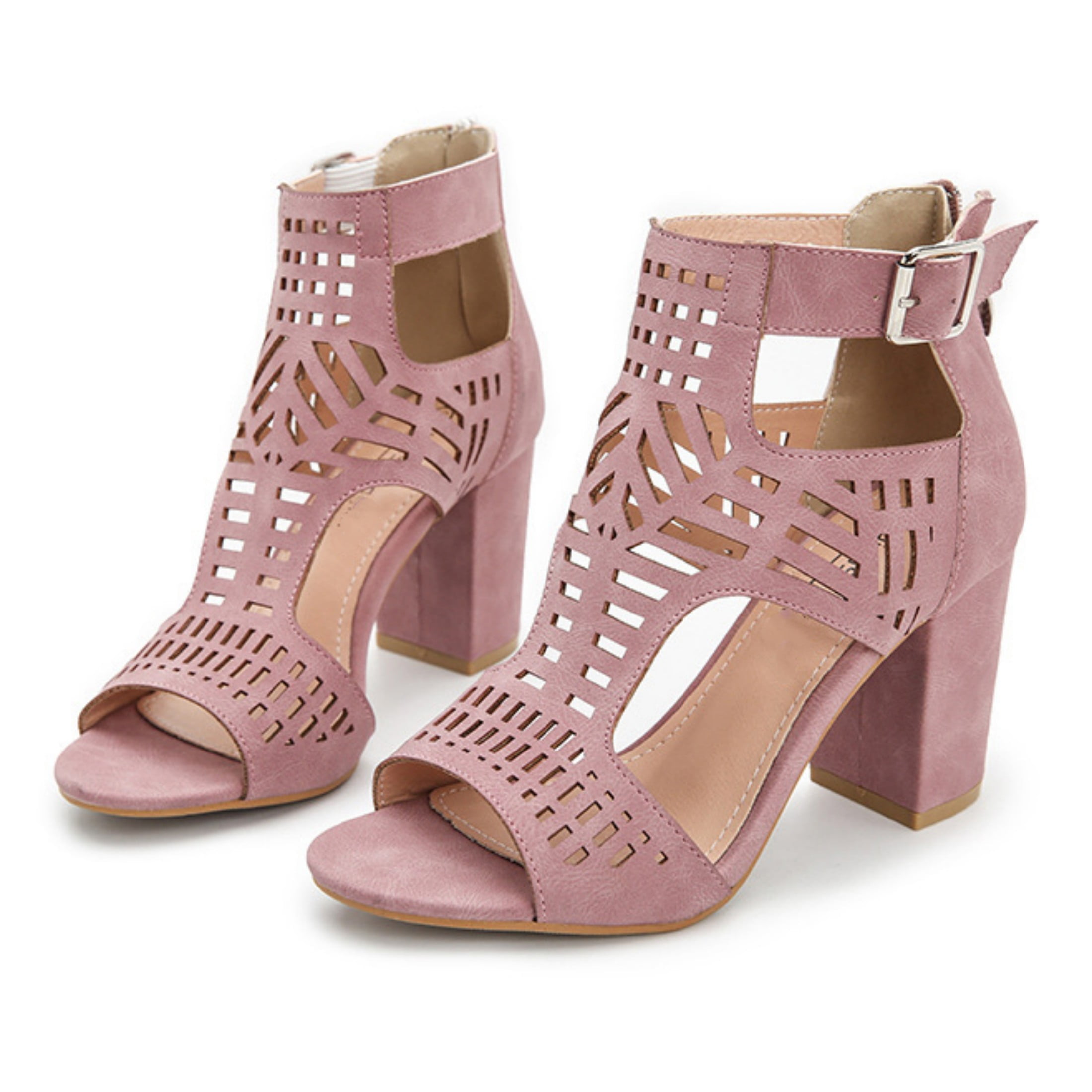 Women's Open Toe Sandal Glitter Crisscross Strap Chunky Heel Prom ...