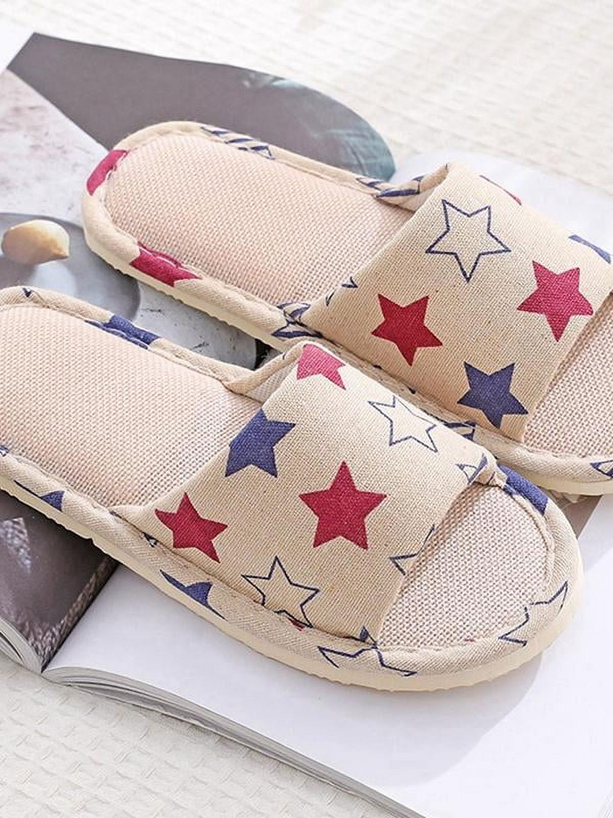 Karlsitek Women's Open Toe Slippers for Women and Men Summer Slip on ...
