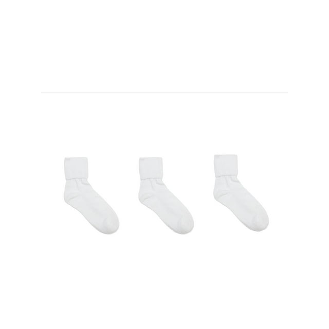 Women's Organic Cotton Turn Cuff Sock (Pack of 3), Size: one size ...