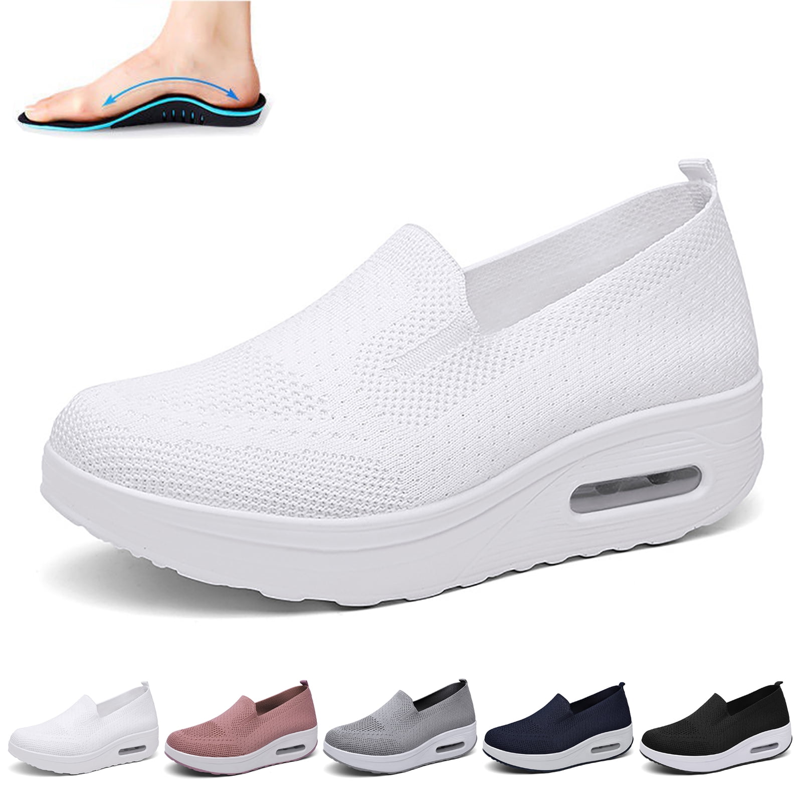 Women's Orthopedic Sneakers Orthopedic Shoes for Women Mesh Up Stretch ...