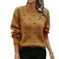 Women's Oversized Knit Sweater - Soft & Cozy Pullover Top for Everyday ...