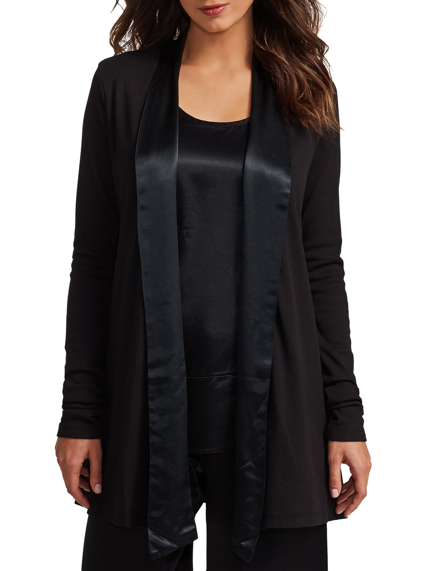 Women's PJ Harlow Shelby Swing Jacket with Pockets (Black XS) - Walmart.com