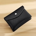 Women's PU Coin Purse Small Zipper Wallet Card Holder with Snap Flap, 4 ...