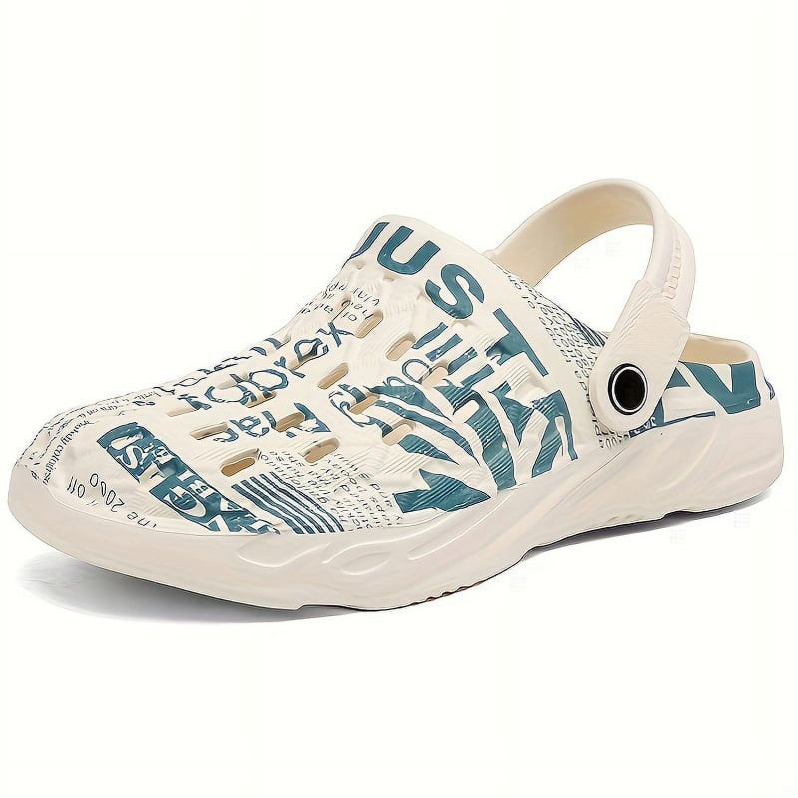 Women's PVC Lightweight Clogs Slides, Non-slip Out Soft Sole Closed Toe ...