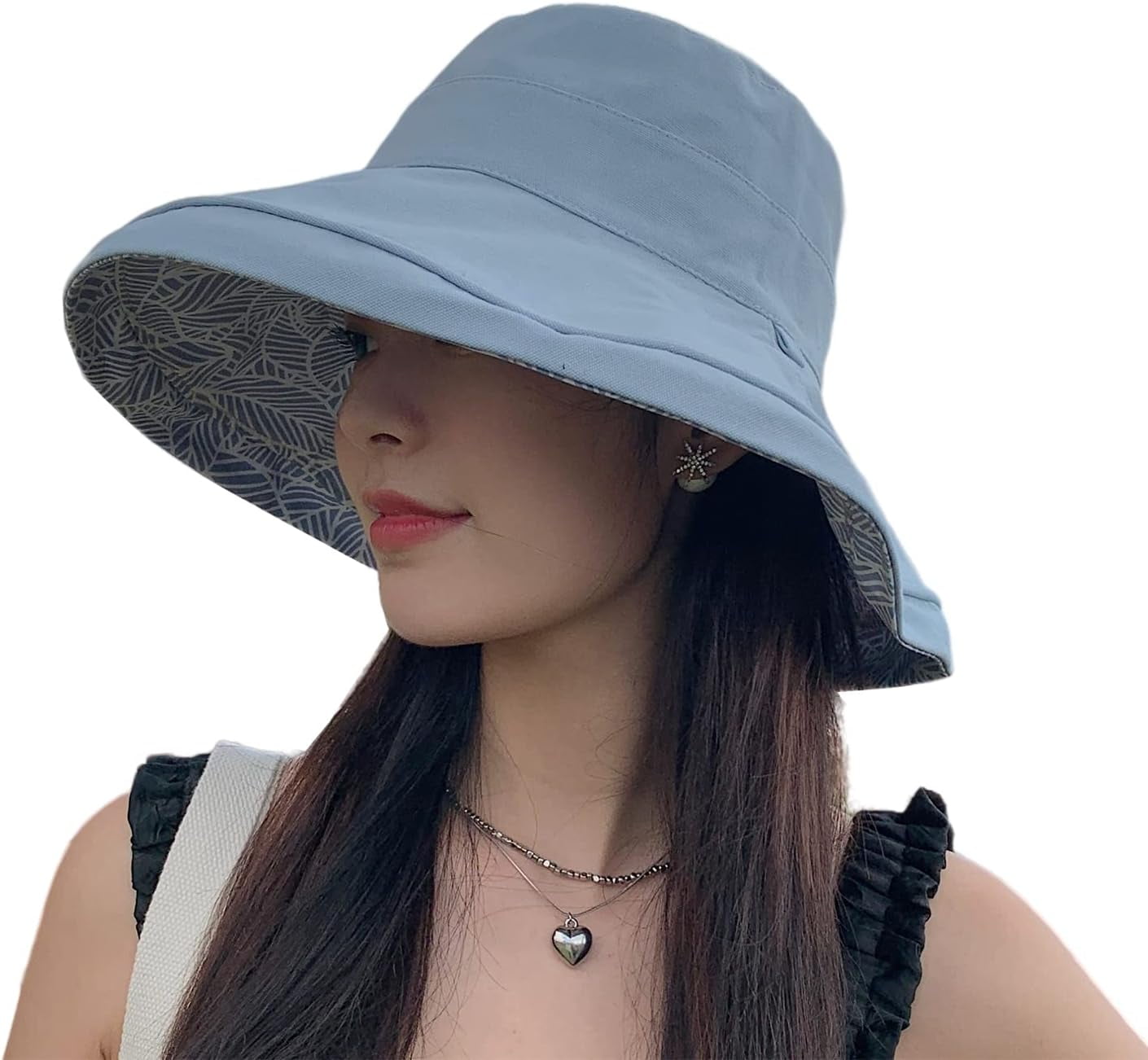 Women's Packable Reversible Bucket Hat UV Sun Protection Wide Brim Summer Beach Cap - Walmart.com