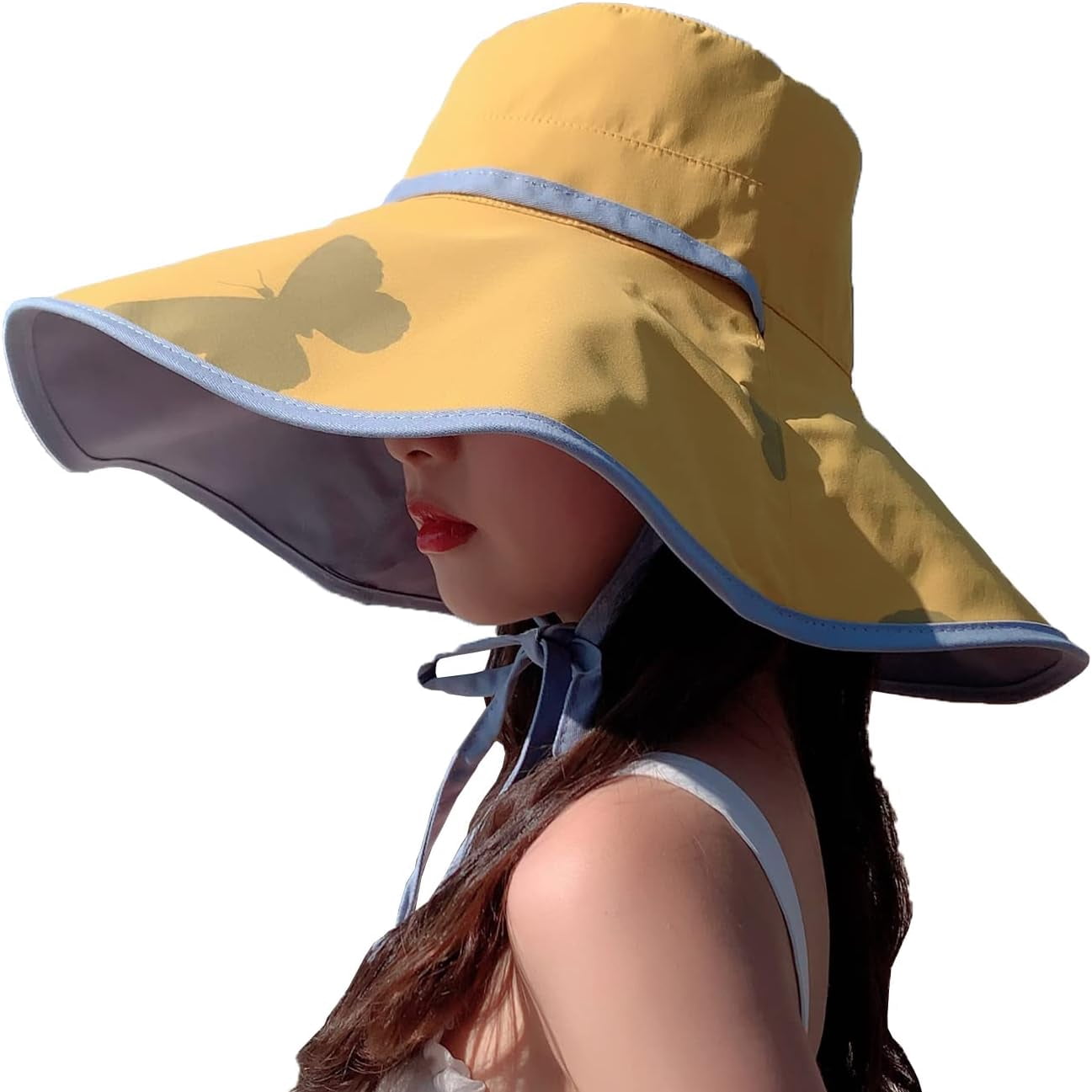 Women's Packable Reversible Bucket Hat UV Sun Protection Wide Brim ...