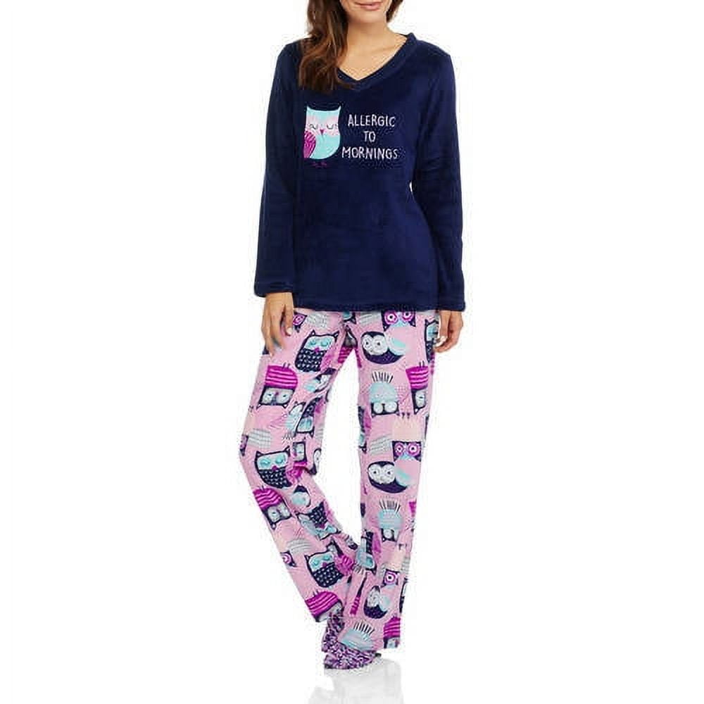 Secret Treasures Women's Plush Fleece Pajama Set with Socks, Sizes S-3X ...
